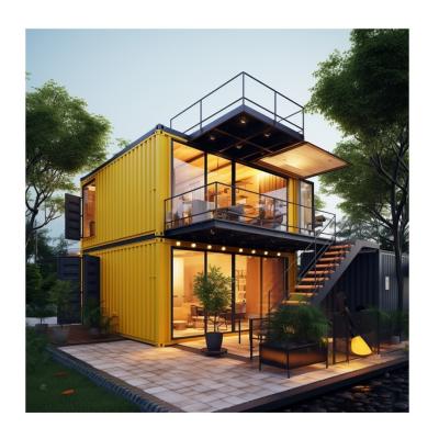 China Family Steel Structure Shop 20ft/40ft EU Luxury Modern Design Prefabricated House with Kitchen Bathroom One Bedroom for sale
