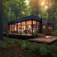 China Family Steel Structure Shop 20ft/40ft EU Luxury Modern Design Prefabricated House with Kitchen Bathroom One Bedroom for sale