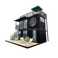 China Galvanized Steel Square Tubes Modern Small Western-Style Tiny House Flat Pack Container Coffee Shop for Mall Application for sale