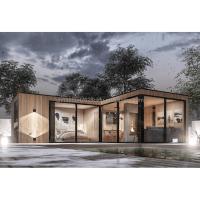 China Steel Structure Wooden House Garden Bedroom Beach Scenery Characteristics Home Stay Hotel 20ft Wooden Container House for sale