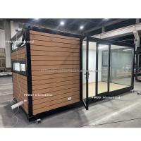 China Galvanized Steel Bending 180g Prefabricated House 20ft Steel Structure Sunshine House with Garden and Wooden Mobile Design for sale