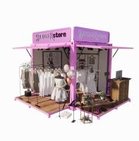 China Modern Design Foldable Steel Shipping Container Prefabricated Flat Pack Outdoor Stores with Customized Color and Shipping for sale