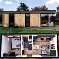 China Wooden Houses for Hotel 2 Bedrooms Steel Structure Activity Rooms Directly from Manufacturers for sale