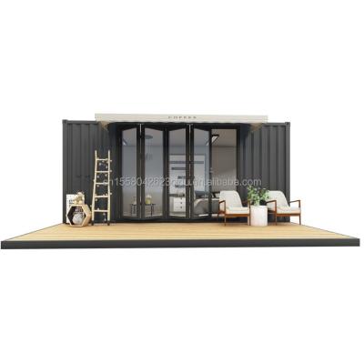 China Front Terrace Country Style Container with Aluminum Alloy Windows and Galvanized Steel Bending 180g 20ft Modular Housing for sale