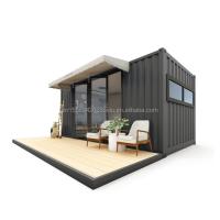 China Front Terrace Country Style Container with Aluminum Alloy Windows and Galvanized Steel Bending 180g 20ft Modular Housing for sale