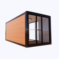 China Galvanized Steel Square Tubes Container Houses for Park BBQ Store Office Mobile Portable Assembly Coffee Bar Wooden House for sale