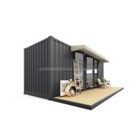 China Front Terrace Country Style Container with Aluminum Alloy Windows and Galvanized Steel Bending 180g 20ft Modular Housing for sale
