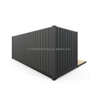 China Front Terrace Country Style Container with Aluminum Alloy Windows and Galvanized Steel Bending 180g 20ft Modular Housing for sale