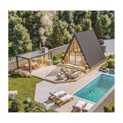 China EU Standard 20ft Prefabricated Flat Pack Container House with Galvanized Steel Bending 180g Triangle Room in Steel Frame for sale