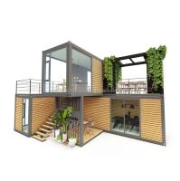 China 3D Model/CAD Drawings Wooden Tiny Prefab House Container Modular Container Home Buildings Cabins Wooden Villa 2023 Style for sale