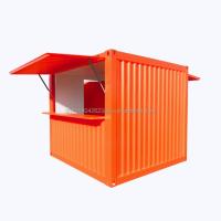 China Modern Design Sandwich Panel Flat Pack Container Mobile Modular Shipping Corrugated House for Coffee Shop or Container Bar for sale