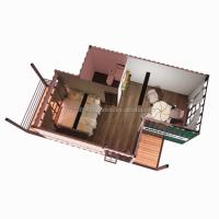China Customized Color Modern Fast Build Modular Prefab House Hotel Container Homes With Bathroom And Kitchen for Hotels for sale