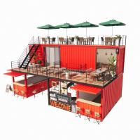China 10ft 20ft Pop-up Transport Pavilion Sandwich Panel House Restaurant Store Shipping Container for Mall Made for sale