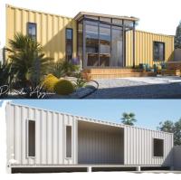 China Wooden Container Houses for Outdoor Office or Family Customized Modern Design Prefabricated Bar Modular Steel Homes for sale