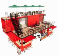 China 10ft 20ft Pop-up Transport Pavilion Sandwich Panel House Restaurant Store Shipping Container for Mall Made for sale