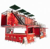 China 10ft 20ft Pop-up Transport Pavilion Sandwich Panel House Restaurant Store Shipping Container for Mall Made for sale