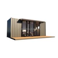 China Residential Modular Prefabricated Trailer with 50/75/100mm Wave Sandwich Panel Walls 20ft Modern Design Style for sale