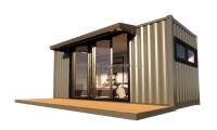China Residential Modular Prefabricated Trailer with 50/75/100mm Wave Sandwich Panel Walls 20ft Modern Design Style for sale