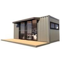 China Residential Modular Prefabricated Trailer with 50/75/100mm Wave Sandwich Panel Walls 20ft Modern Design Style for sale