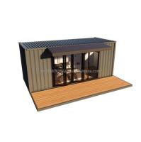 China Residential Modular Prefabricated Trailer with 50/75/100mm Wave Sandwich Panel Walls 20ft Modern Design Style for sale