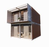 China Office Modified Shipping Container for Outdoor Company Steel Modular Double-Story Prefabricated Combination Container Houses for sale