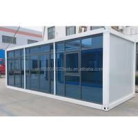 China Hotel Resort Steel Frame Office Container House with 50/75/100mm Wave Sandwich Panel and Galvanized Steel Bending 180g for sale