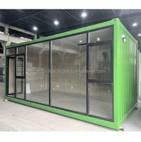 China Hotel Resort Steel Frame Office Container House with 50/75/100mm Wave Sandwich Panel and Galvanized Steel Bending 180g for sale