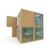 China Office Modified Shipping Container for Outdoor Company Steel Modular Double-Story Prefabricated Combination Container Houses for sale