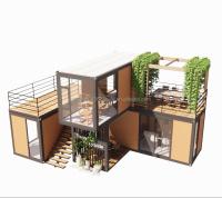 China Modular Prefabricated Houses Made of Galvanized Steel Square Tubes for Office and Apartment for sale
