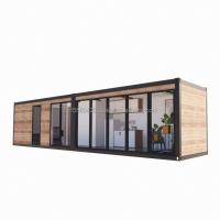 China Prefabricated Wooden Luxury Tiny Living Portable Prefab Container Home Houses with Bedroom Bathroom Kitchen Living Room for sale