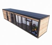China Prefabricated Wooden Luxury Tiny Living Portable Prefab Container Home Houses with Bedroom Bathroom Kitchen Living Room for sale