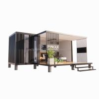 China Finished Product 20ft Pop-up Container House with Customized Color and 50/75/100mm Wave Sandwich Panel for sale