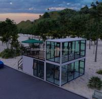 China Outdoor Construction Site Prefabricated Modern Design Office Building with Galvanized Steel Bending 180g for sale