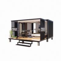 China Finished Product 20ft Pop-up Container House with Customized Color and 50/75/100mm Wave Sandwich Panel for sale