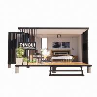 China Finished Product 20ft Pop-up Container House with Customized Color and 50/75/100mm Wave Sandwich Panel for sale