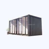 China Aluminum Alloy Windows and 50/75/100mm Wave Sandwich Panel 20ft Prefab Container Clothing Store Container Kiosk Mobile Shop for sale