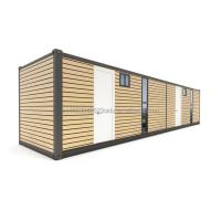 China Hotel 40 Feet 2 Bedroom Living Container House Customized Color Prefab Premade Modular Tiny Movable Shipping Portable Homes for sale