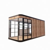 China Galvanized Steel Square Tubes Structure 20FT Container Coffee Bar Mobile Sunlight House Outdoor Bar with Customized Color for sale