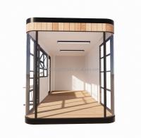 China Galvanized Steel Square Tubes Structure 20FT Container Coffee Bar Mobile Sunlight House Outdoor Bar with Customized Color for sale