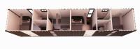 China 20ft Design Mobile Shipping 40ft Container 4 Bedroom Residential Mini Lounge Hotel and Customized Color for Hotel Sale for sale