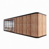 China Hotel and Park EU Container Coffee Bar Mobile Wooden Steel Structure Sunlight House Outdoor Bar for sale