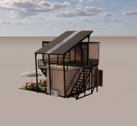 China Galvanized Steel Bending 180g Frame Design Steel Structure Modular Villa for Luxury Container Prefabricated Prefab Houses for sale