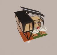 China Galvanized Steel Bending 180g Frame Design Steel Structure Modular Villa for Luxury Container Prefabricated Prefab Houses for sale
