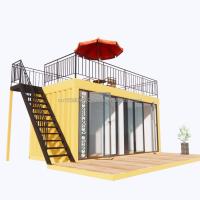 China Directly Sells Quick Assembly Prefabricated Steel Structure Mobile House for Home Coffee Shop Container in 20ft or 40ft for sale