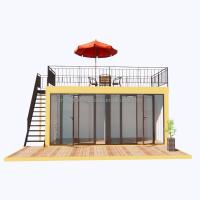 China Directly Sells Quick Assembly Prefabricated Steel Structure Mobile House for Home Coffee Shop Container in 20ft or 40ft for sale