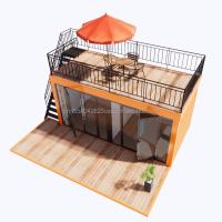 China Directly Sells Quick Assembly Prefabricated Steel Structure Mobile House for Home Coffee Shop Container in 20ft or 40ft for sale