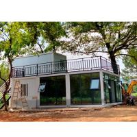 China Galvanized Steel Bending Prefab Container House with Detachable Bathroom and Design for sale