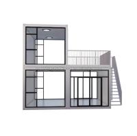 China Temporary Office Hotel Shop Wooden Houses with 50/75/100mm Wave Sandwich Panel Wall Modern 20ft Quick Assembly Container for sale