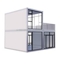 China Temporary Office Hotel Shop Wooden Houses with 50/75/100mm Wave Sandwich Panel Wall Modern 20ft Quick Assembly Container for sale