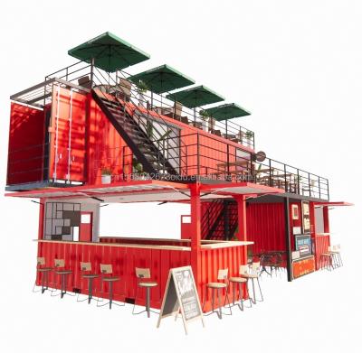 China Experience the Best of Beer/Coffee/Food Kiosks with Our 40FT Container Bar and Terrace for sale